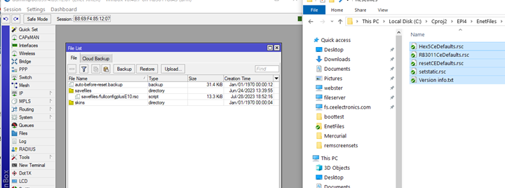 Process to set a static IP address in a Enet router using scripts. – C ...