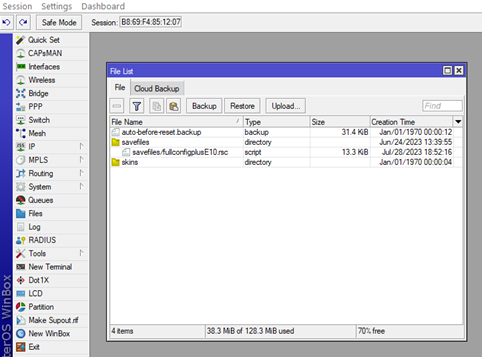 Process to set a static IP address in a Enet router using scripts. – C ...